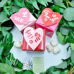 Valentine/galentines, Love, Hug, Kiss Presentation Wax Melt Boxes ...