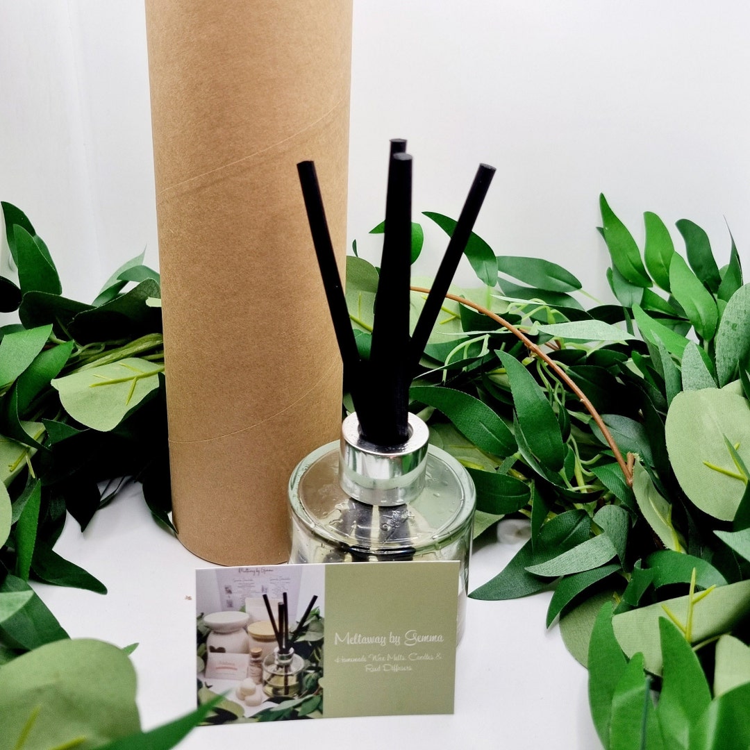 Rhubarb & Rose Reed Diffuser – 100ml | Thick Fibre Reeds | Boxed With Care Guide | Designer ...