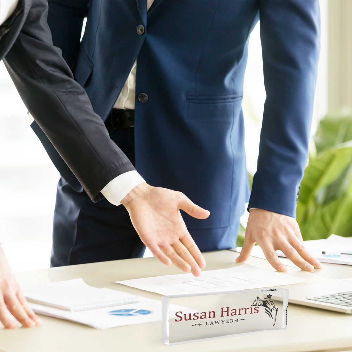 Lawyer Desk Name Plate Office Gifts Custom Personalized Desk Sign ...