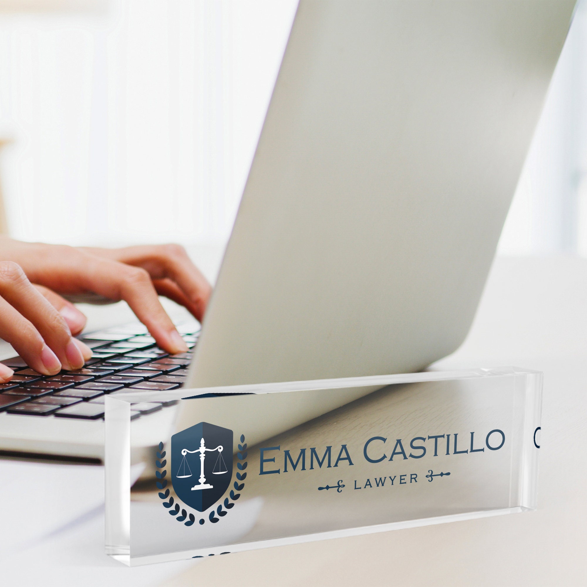 Lawyer Desk Name Plate Office Gifts Custom Personalized Desk Sign ...