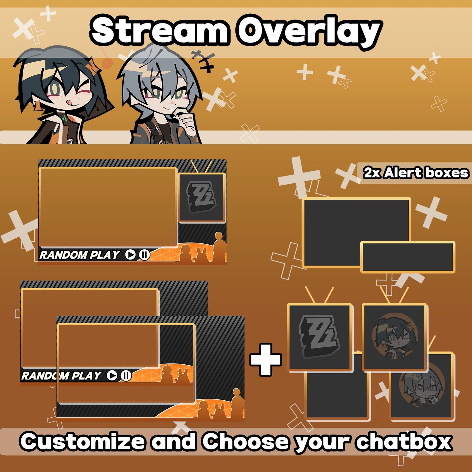 ZZZ Random Play | Twitch | Stream Overlay | - Etsy