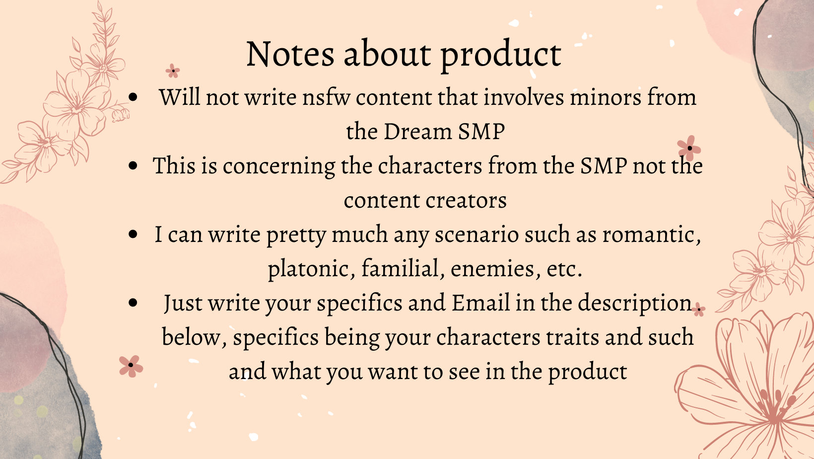 Custom Self Insert Fanfictions for the Dream SMP via Email - Etsy
