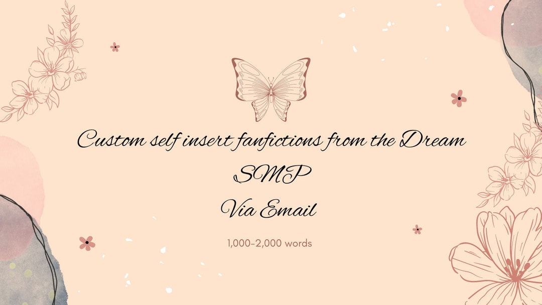Custom Self Insert Fanfictions for the Dream SMP via Email - Etsy