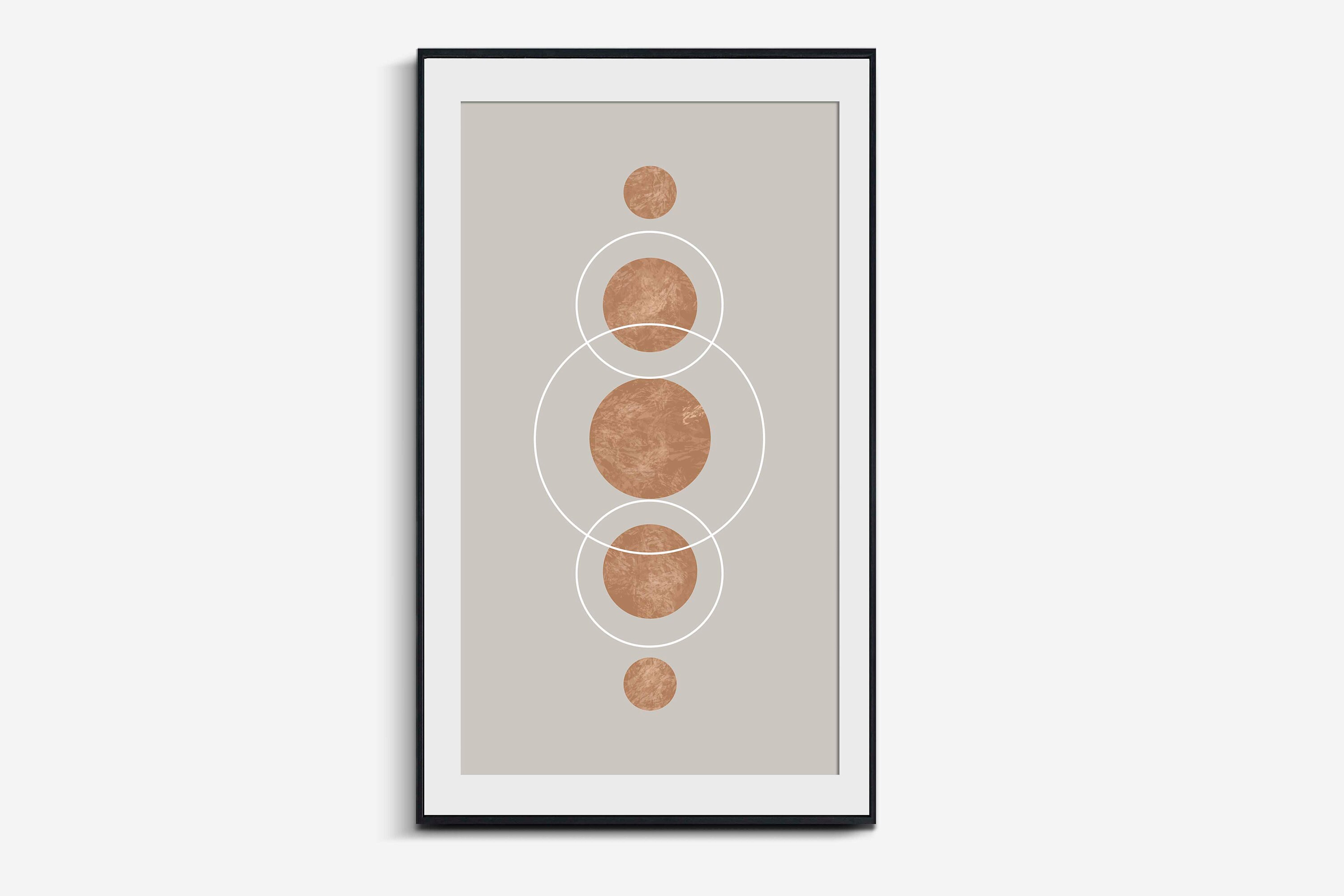 FRAME TV VERTICAL Art Set of 30, Abstract Modern Frame Tv Vertical Art ...