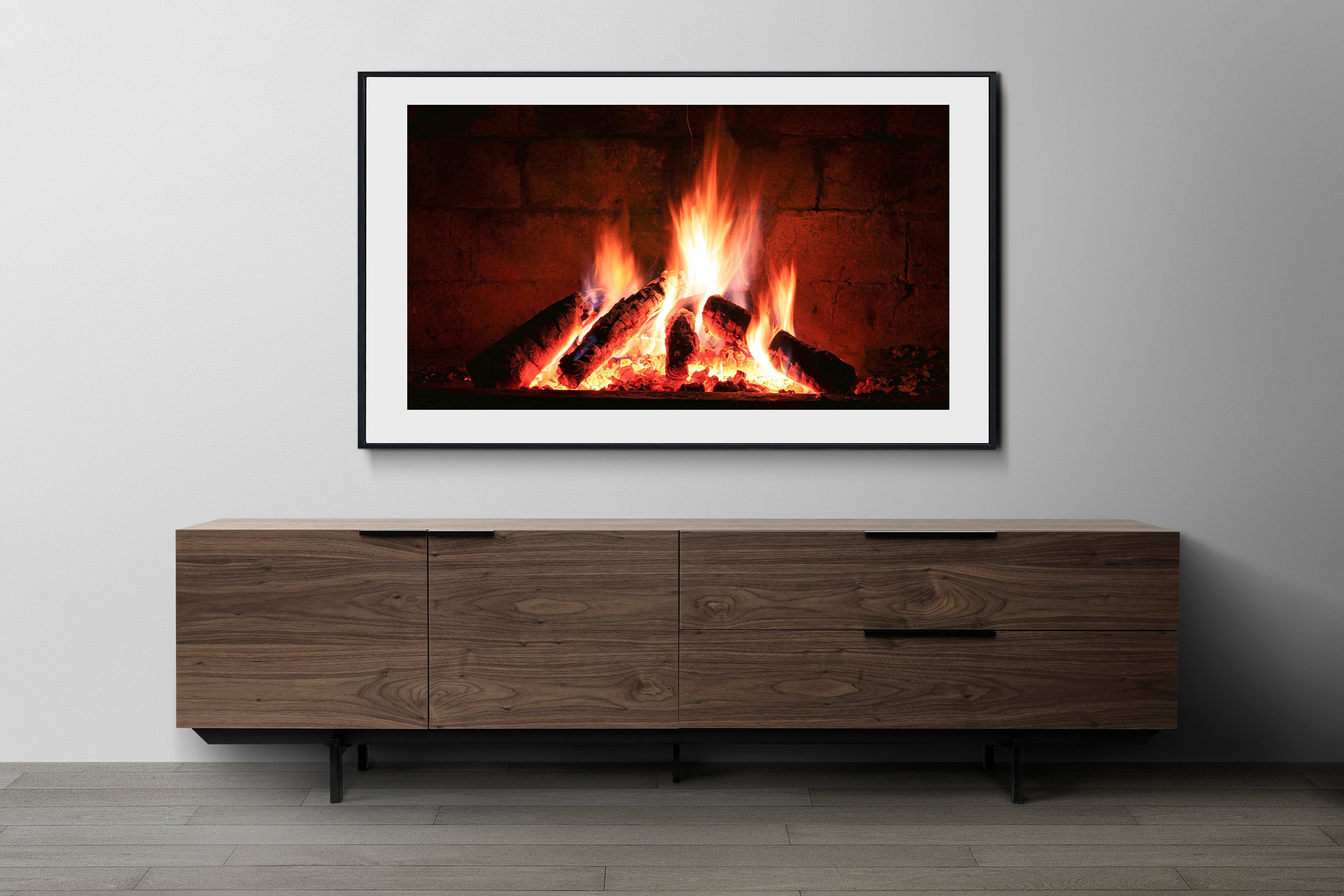 4k Samsung Frame TV Art Fireplace Photo , Cozy Fireplace Digital Tv Art ...