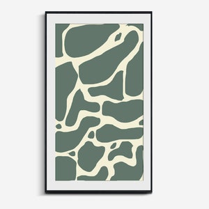 FRAME TV VERTICAL Art Set of 30, Abstract Modern Frame Tv Vertical Art ...