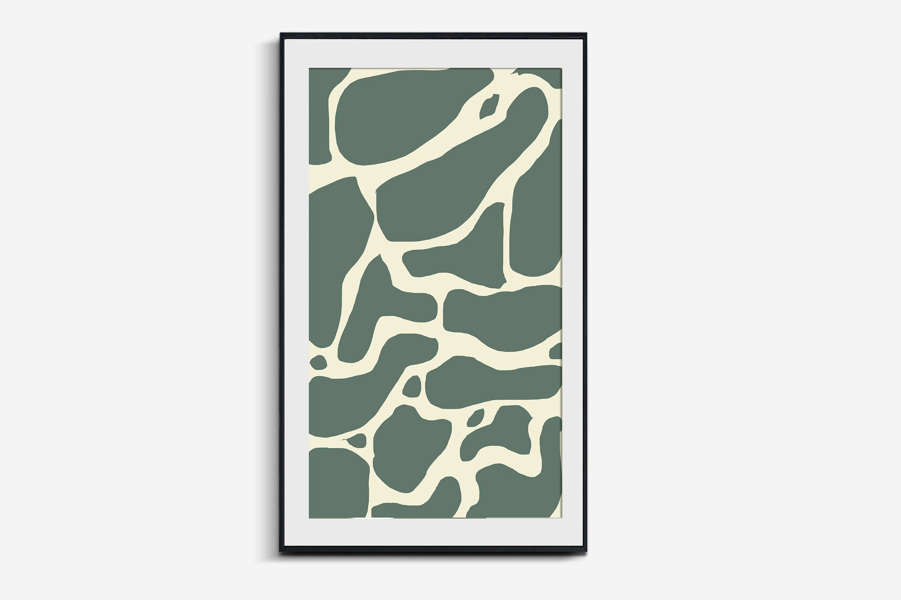 FRAME TV VERTICAL Art Set of 30, Abstract Modern Frame Tv Vertical Art ...