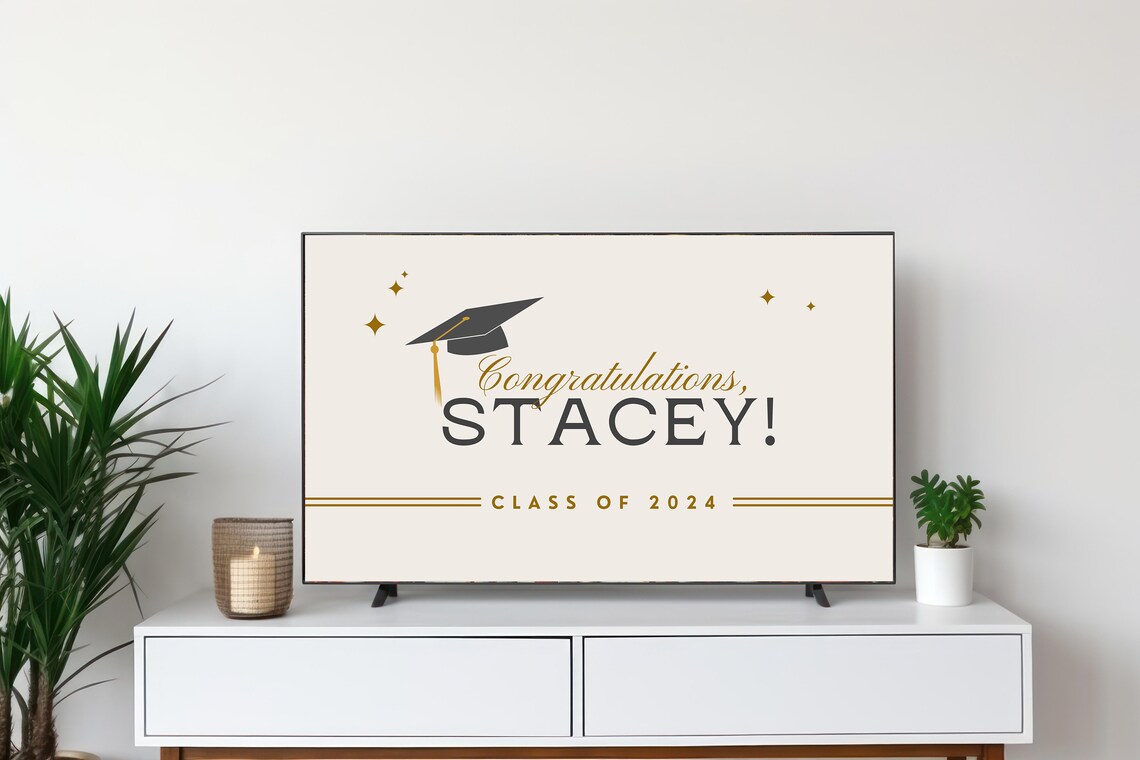 Custom Graduation Samsung Frame Tv Art, Graduation Celebration Party ...