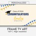 Custom Graduation TV Art, Congratulations Frame Tv Art, Class of 2024 ...