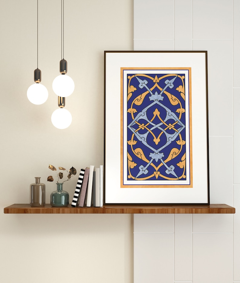 Islamic Wall Art Modern, Turkish Wall Art, Printable Wall Art, Tazhib ...