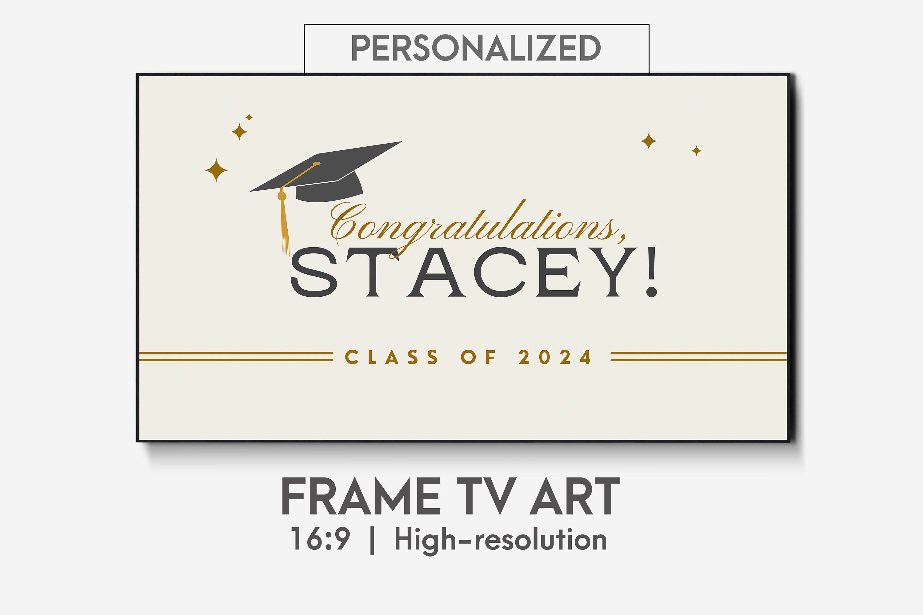 Custom Graduation Samsung Frame Tv Art, Graduation Celebration Party ...