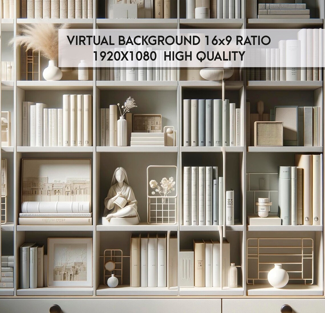 Modern Bookshelf Zoom Background at Ray Pickens blog