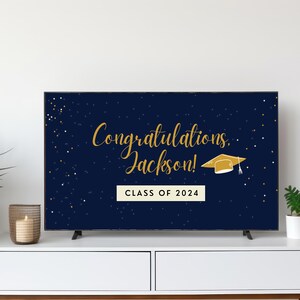 Custom Graduation Samsung Frame Tv Art, Graduation Celebration Party ...