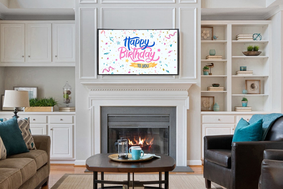 Samsung Frame Tv Happy Birthday to You Art , Handwrite Calligraphy ...