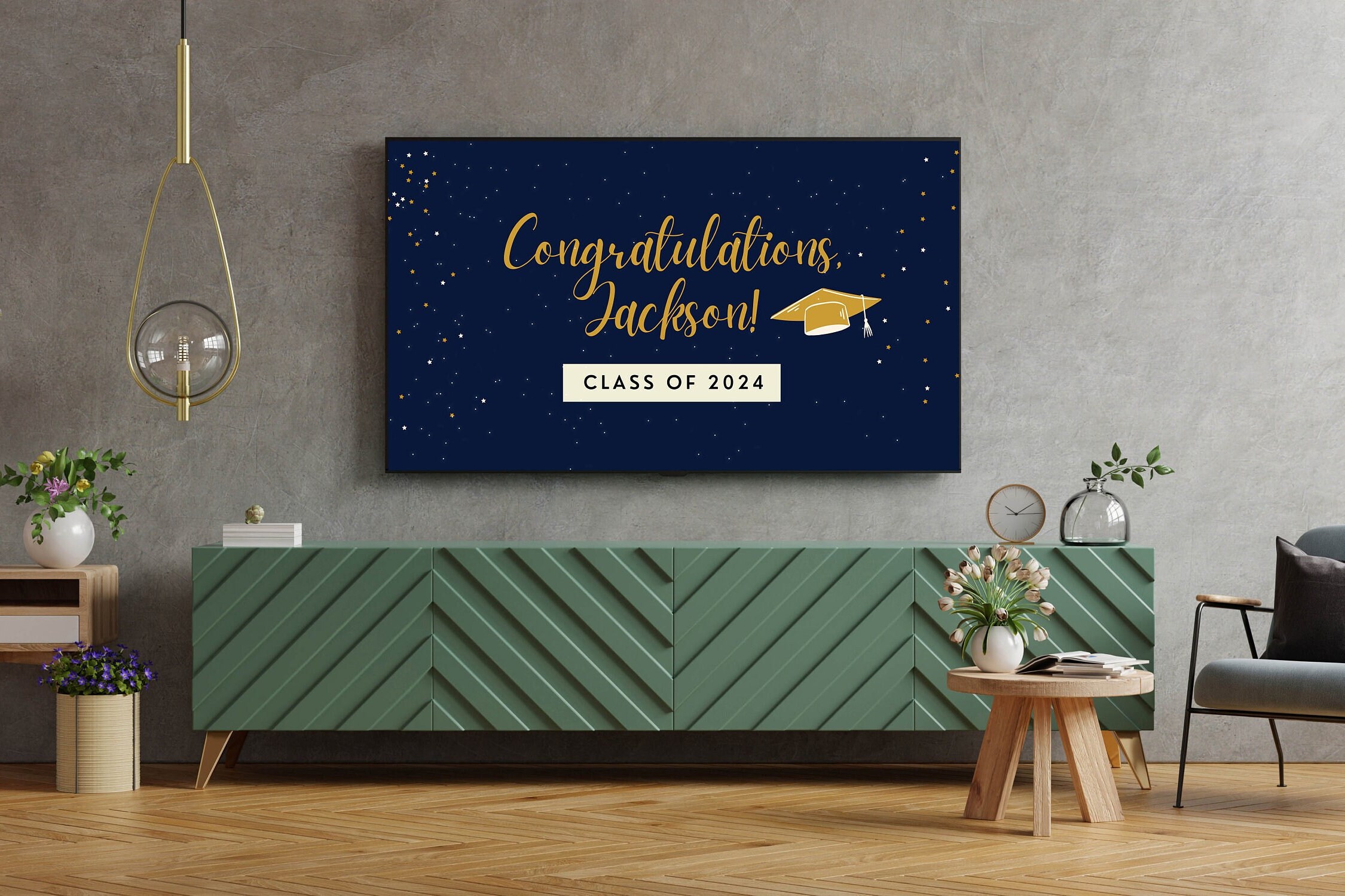 Custom Graduation Samsung Frame Tv Art, Graduation Celebration Party ...