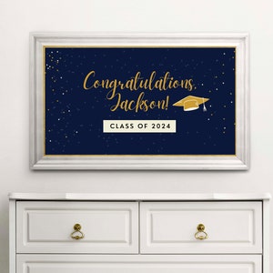 Custom Graduation Samsung Frame Tv Art, Graduation Celebration Party ...