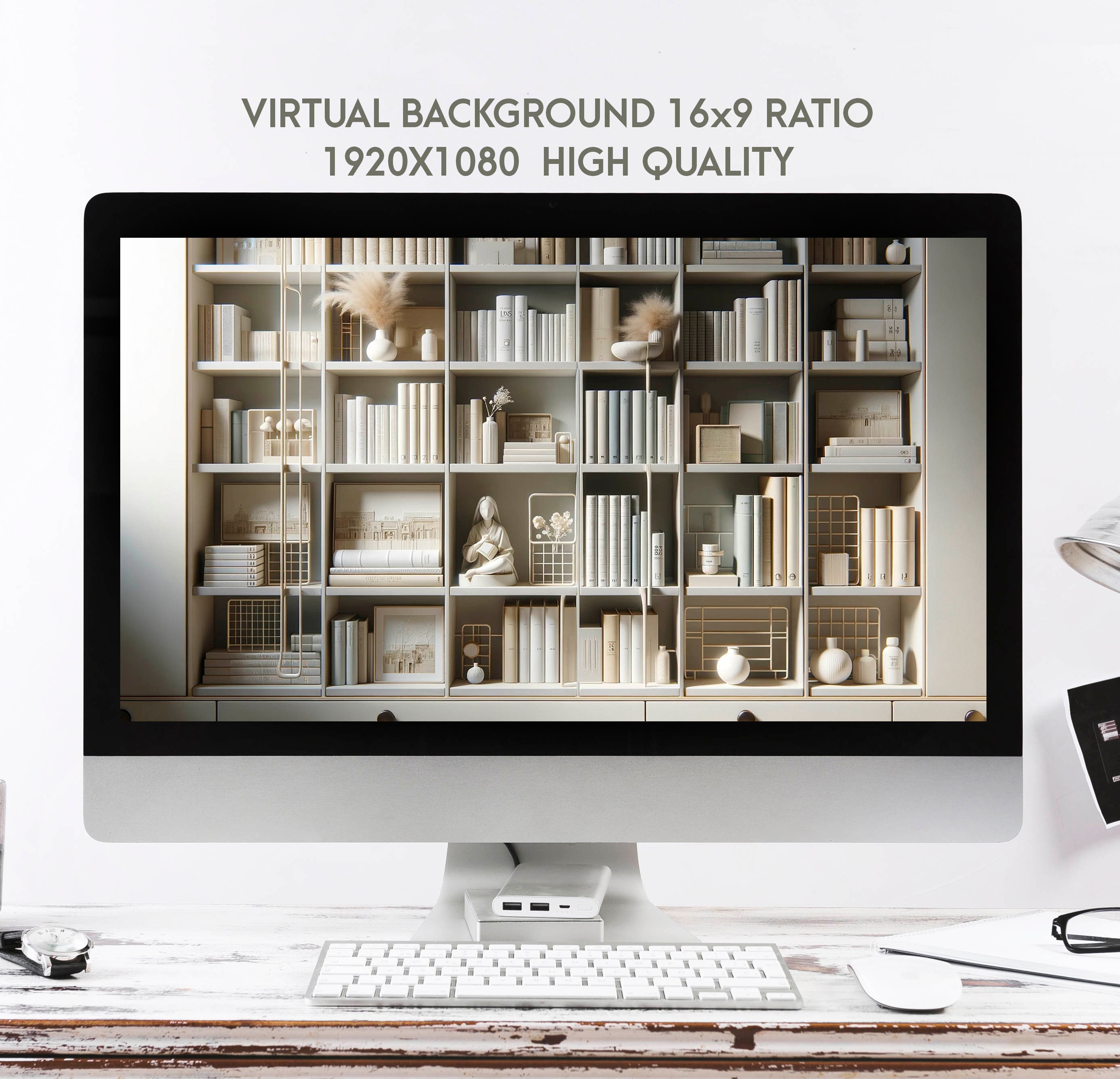 Modern Bookshelf Zoom Background at Ray Pickens blog