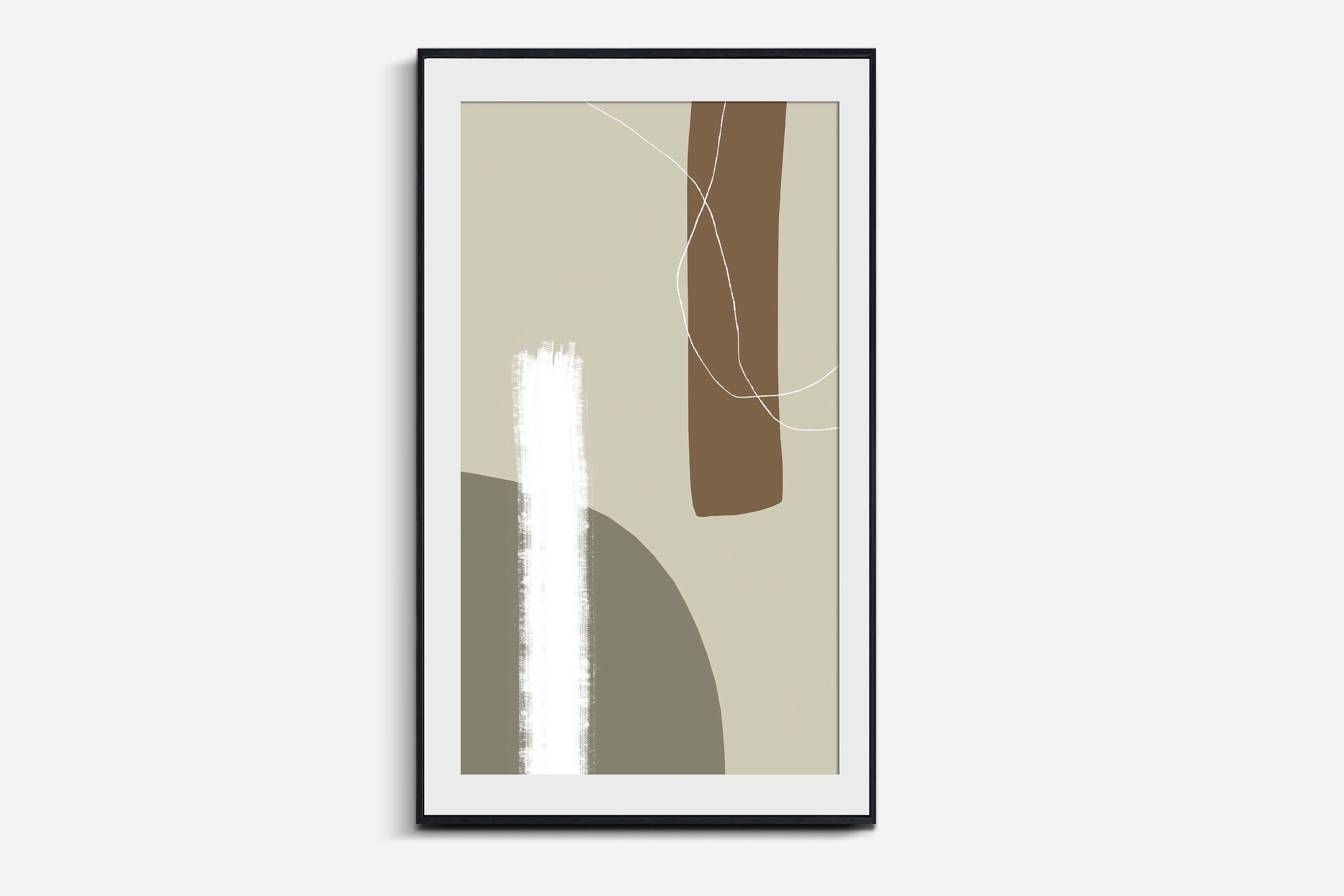 FRAME TV VERTICAL Art Set of 30, Abstract Modern Frame Tv Vertical Art ...