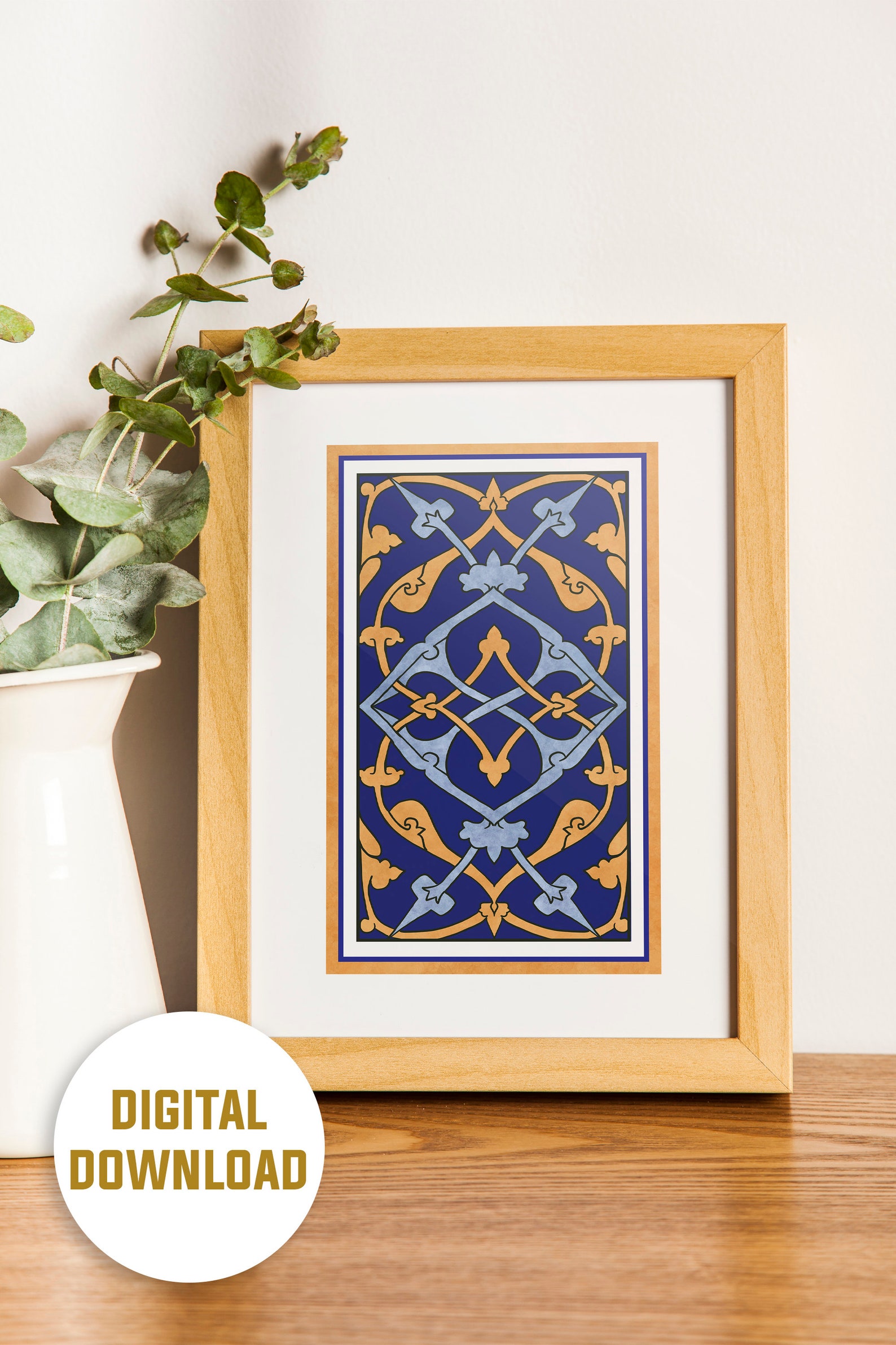 Islamic Wall Art Modern, Turkish Wall Art, Printable Wall Art, Tazhib ...