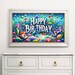 Mermaid Happy Birthday Frame Tv Art, Mermaid Theme Birthday Party Tv ...
