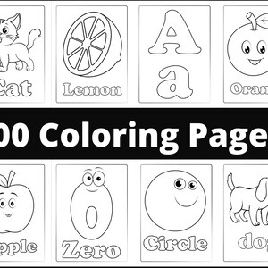 Coloring Pages for Toddlers, Preschool and Kindergarten, Coloring ...