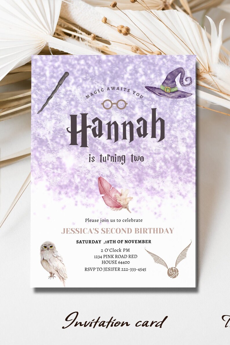 Editable Wizard Birthday Invitation Template Printable - Etsy Australia