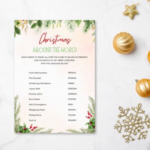 Christmas Around the World Christmas Party Game, School Christmas ...