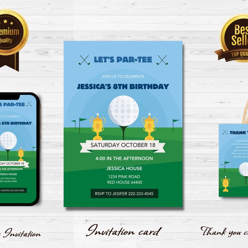 Golf Invitations - Etsy