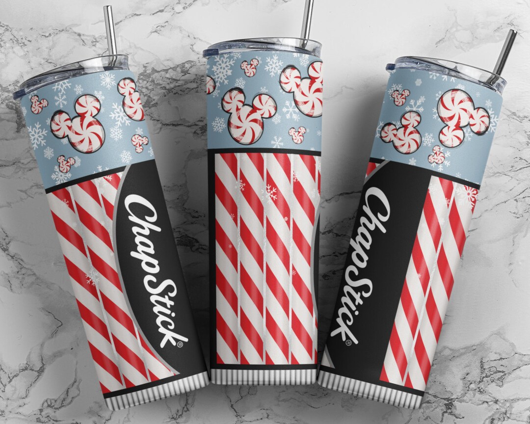 Chapstick 20oz Skinny Tumbler, Christmas Tumbler Sublimation, PNG ...