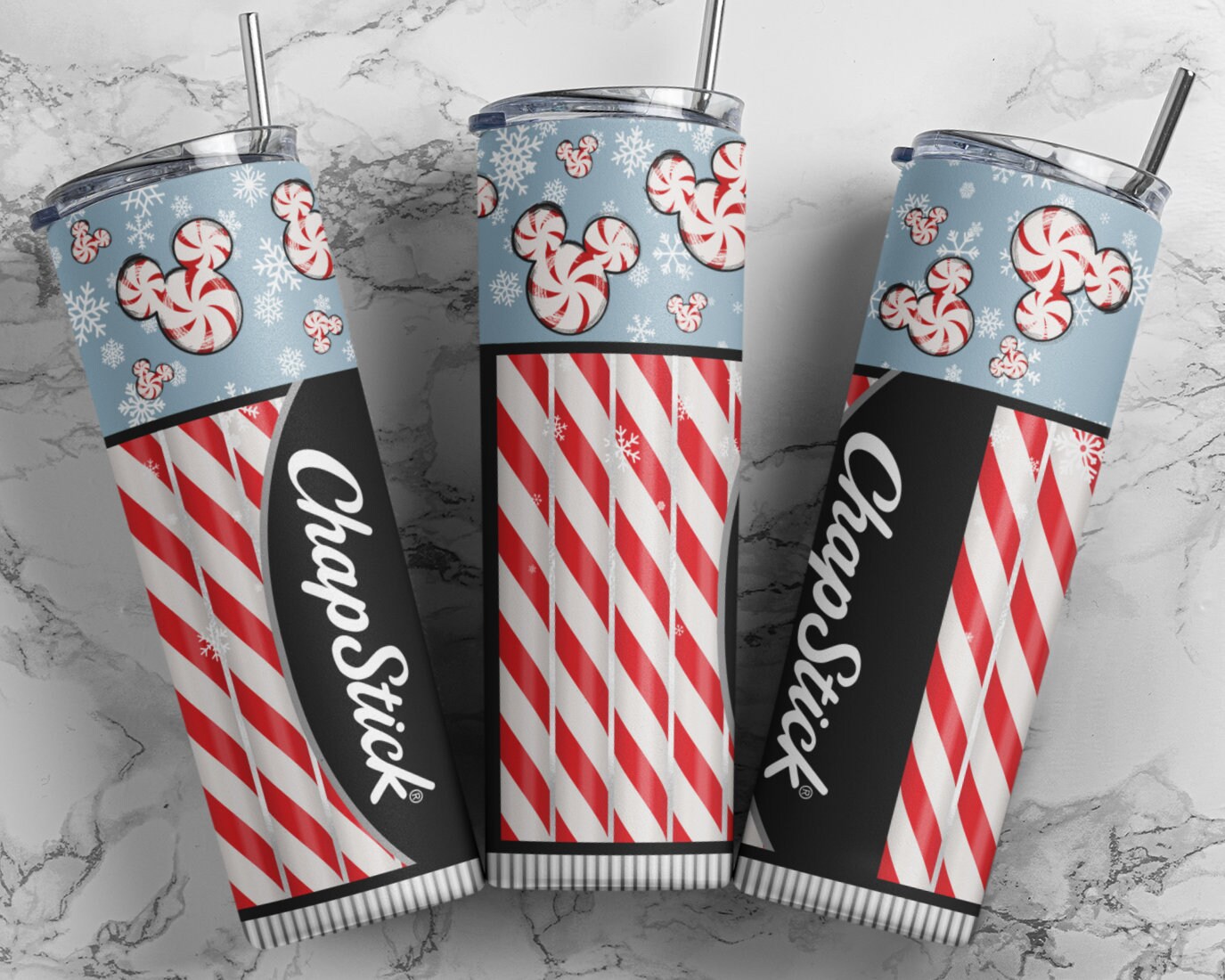 Chapstick 20oz Skinny Tumbler Christmas Tumbler Sublimation - Etsy