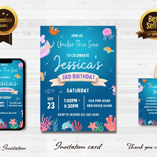 Ocean Invitation - Etsy