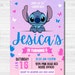 Invito Stitch, Inviti di compleanno Stitch, Download istantaneo Inviti ...