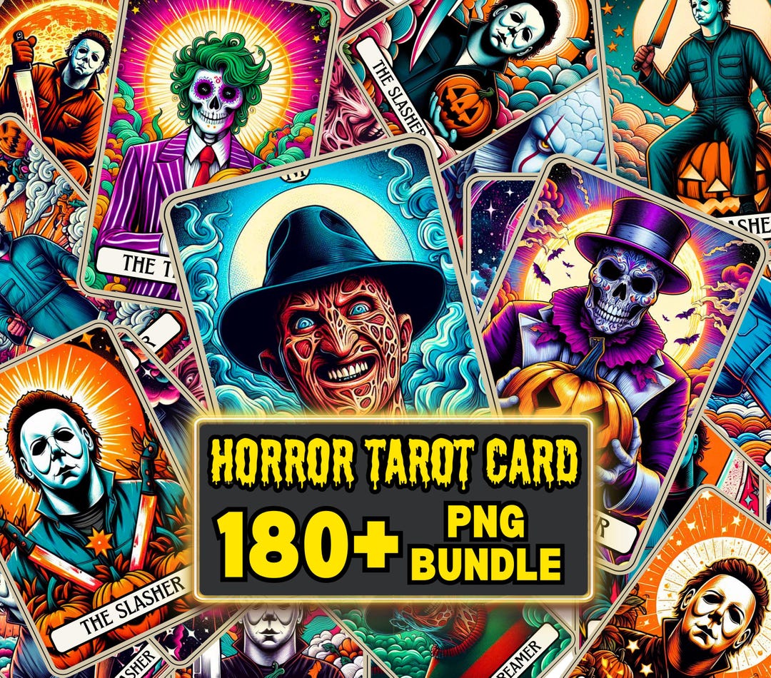 180+ Horror Tarot Card Png Bundle, Tarot Card Png Bundle, Halloween ...