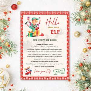 EDITABLE First Time Elf Arrival Letter First Time Elf Visiting Letter ...