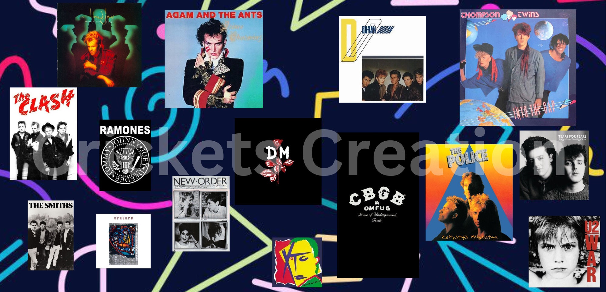 New Wave/ Retro Punk Rock 80's Fan Black Mug - Etsy