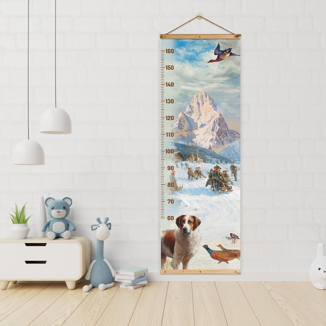 Personalised Growth Height Chart Sticker, Kids Self-adhesive Height ...