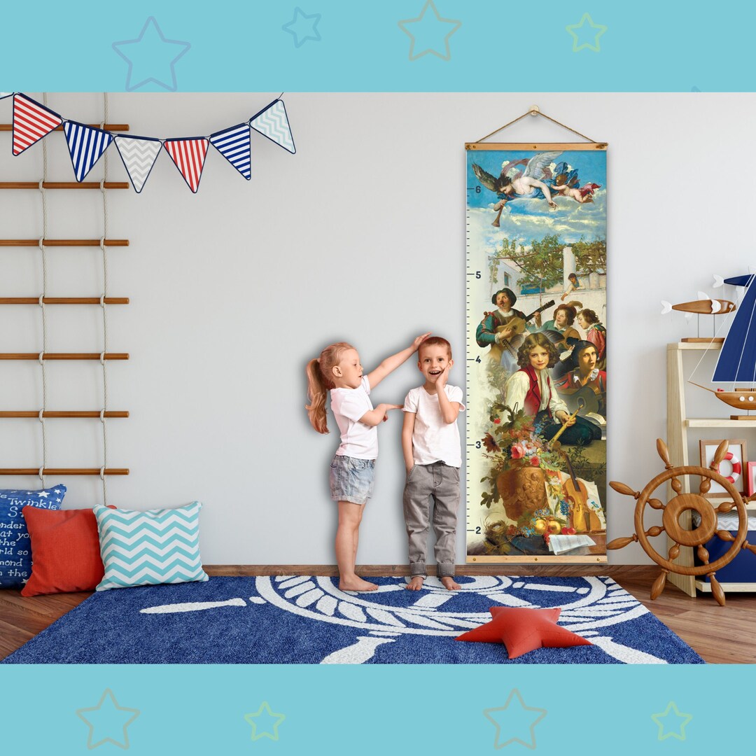 Customized Hanging Canvas Growth Charts: Gift Imagination Development ...
