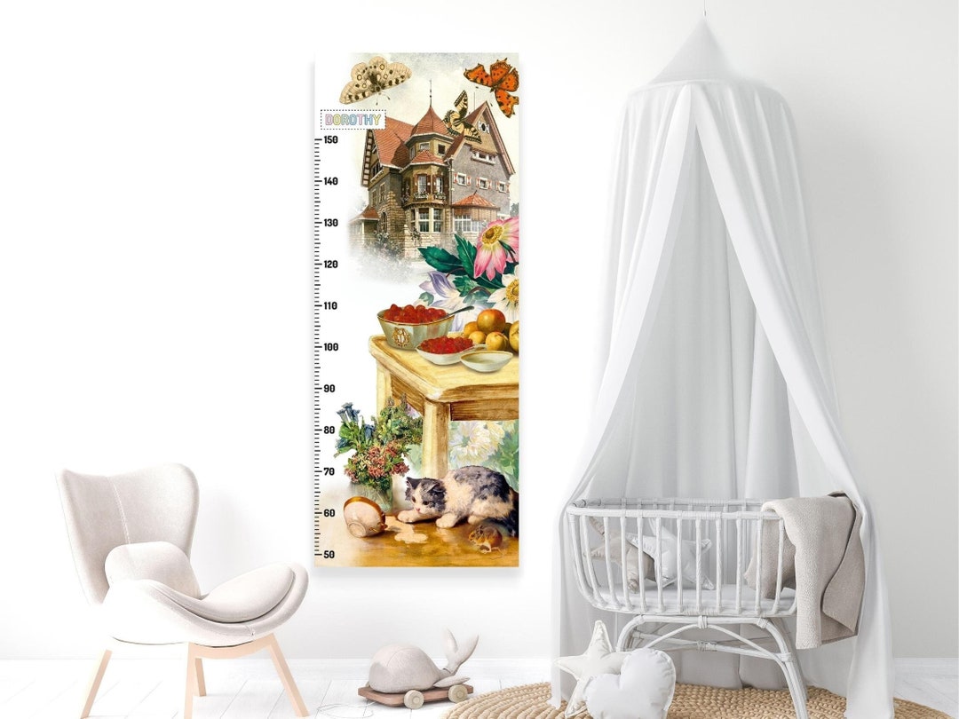 Personalized Fabric Growth Chart: Boho Nursery Decor - Etsy
