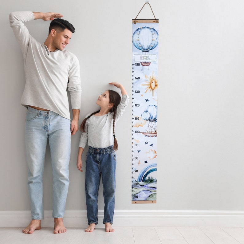 Personalized Height Chart for Kids, Customizable Hanging Height Chart ...