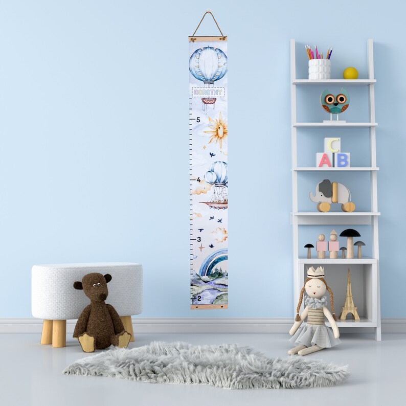 Personalized Height Chart for Kids, Customizable Hanging Height Chart ...