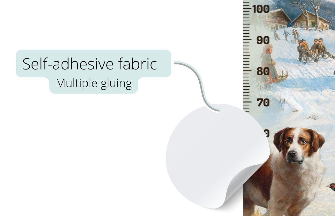 Personalised Growth Height Chart Sticker, Kids Self-adhesive Height ...