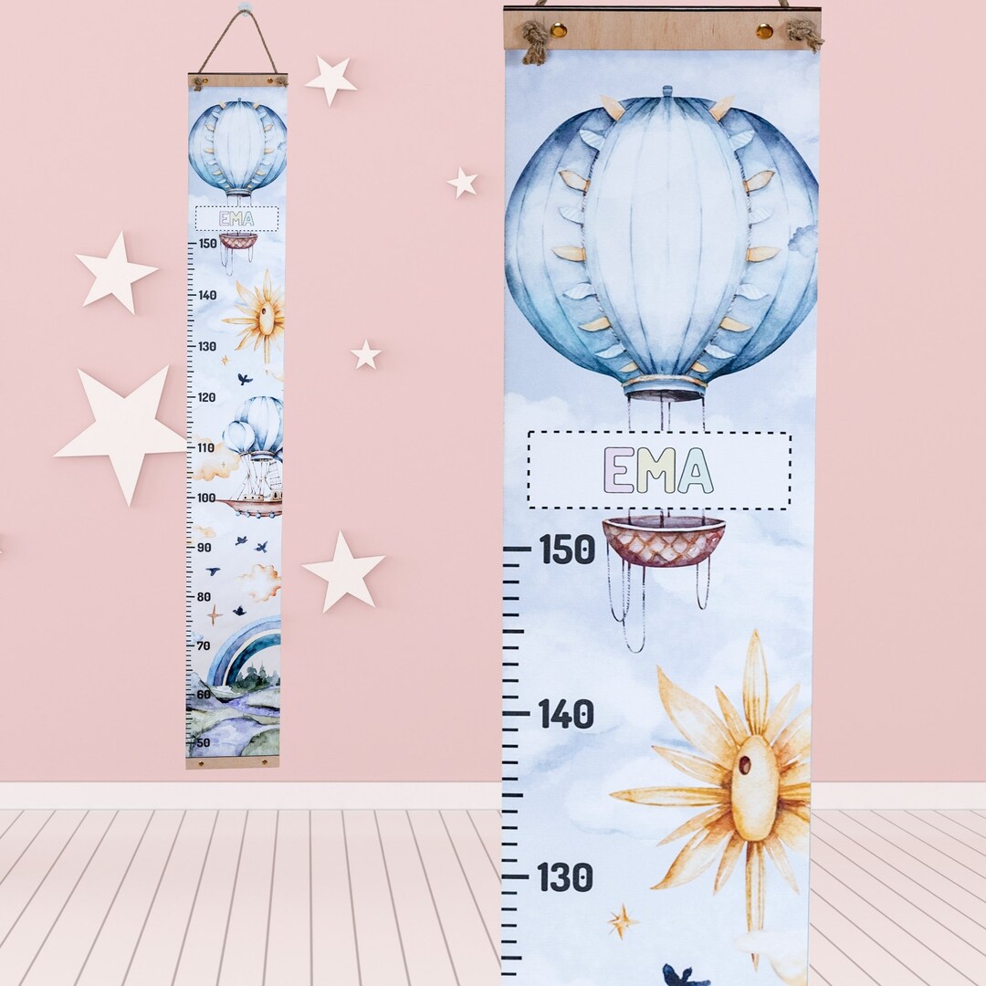 Personalized Height Chart for Kids, Customizable Hanging Height Chart ...