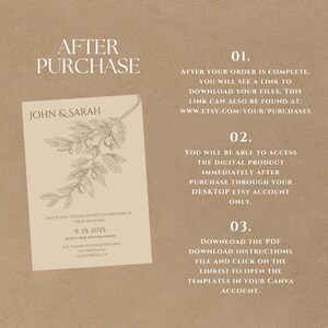 Romantic Wedding Details Insert, Printable Invite/insert, Editable ...