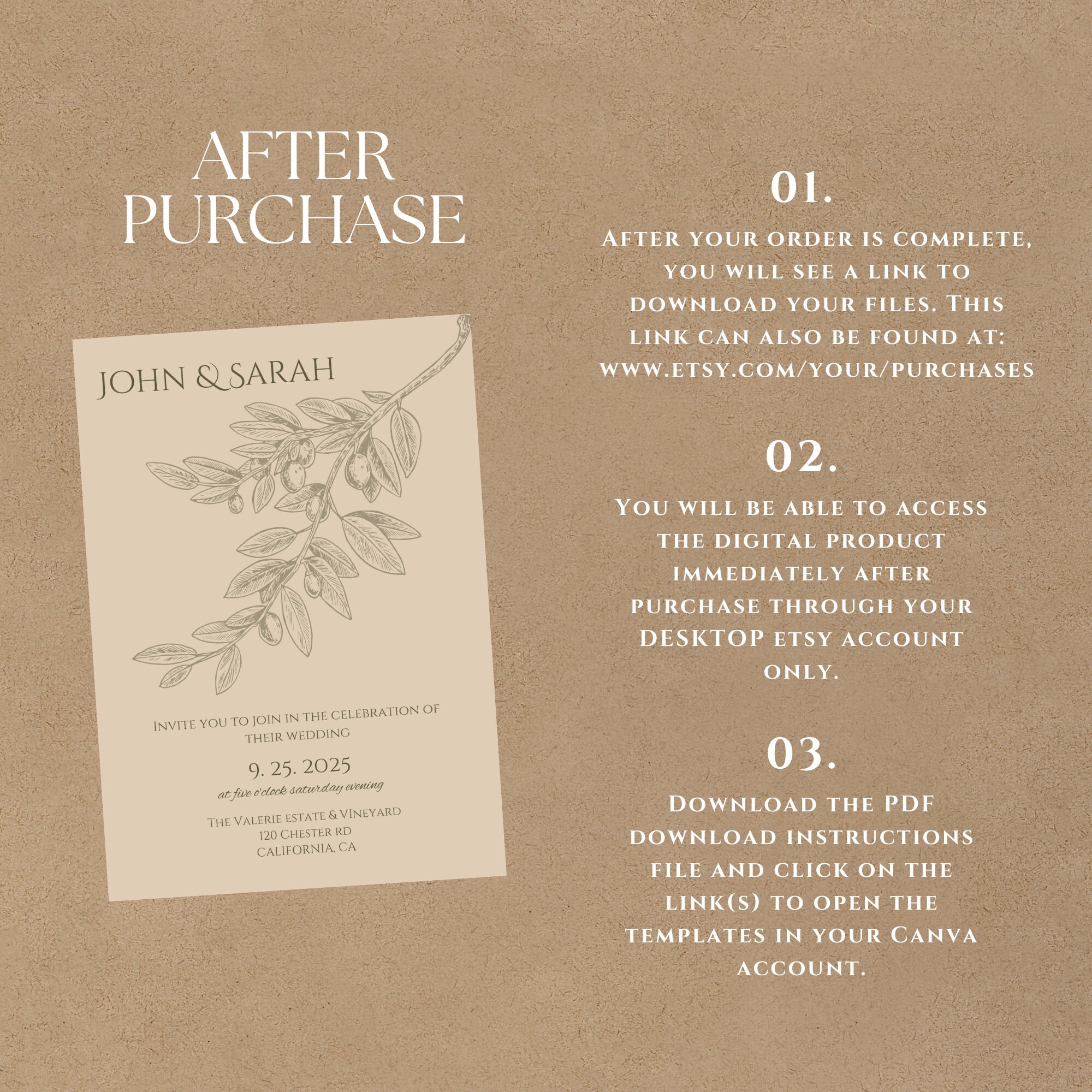 Timeless Wedding Invitation, Printable Invite, Editable Editorial ...