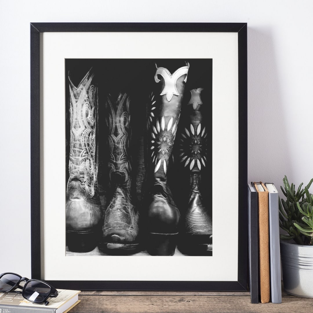 Cowboy Boots Printable Wall Art Digital Download, Western Howdy Cowgirl ...