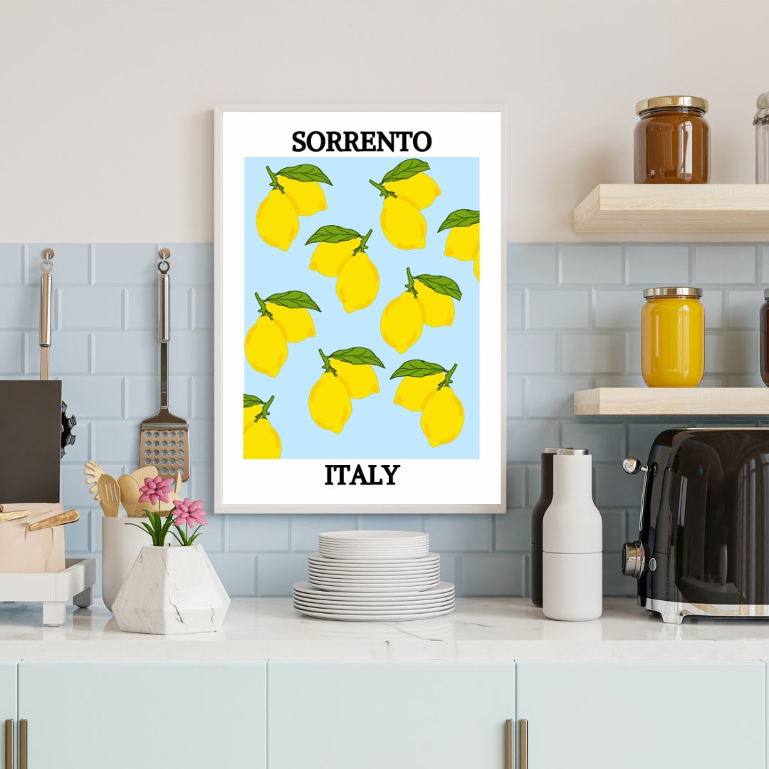 Sorrento Italy Lemon Print, Gallery Wall Art (digital Download) - Etsy