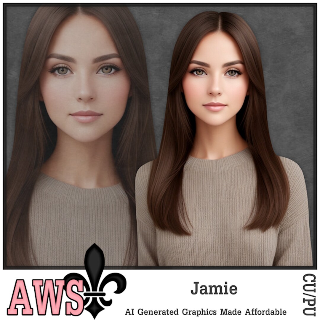 Jamie Portrait Element - AI Art - Etsy