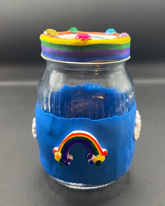Rainbow Stash Jar - Etsy