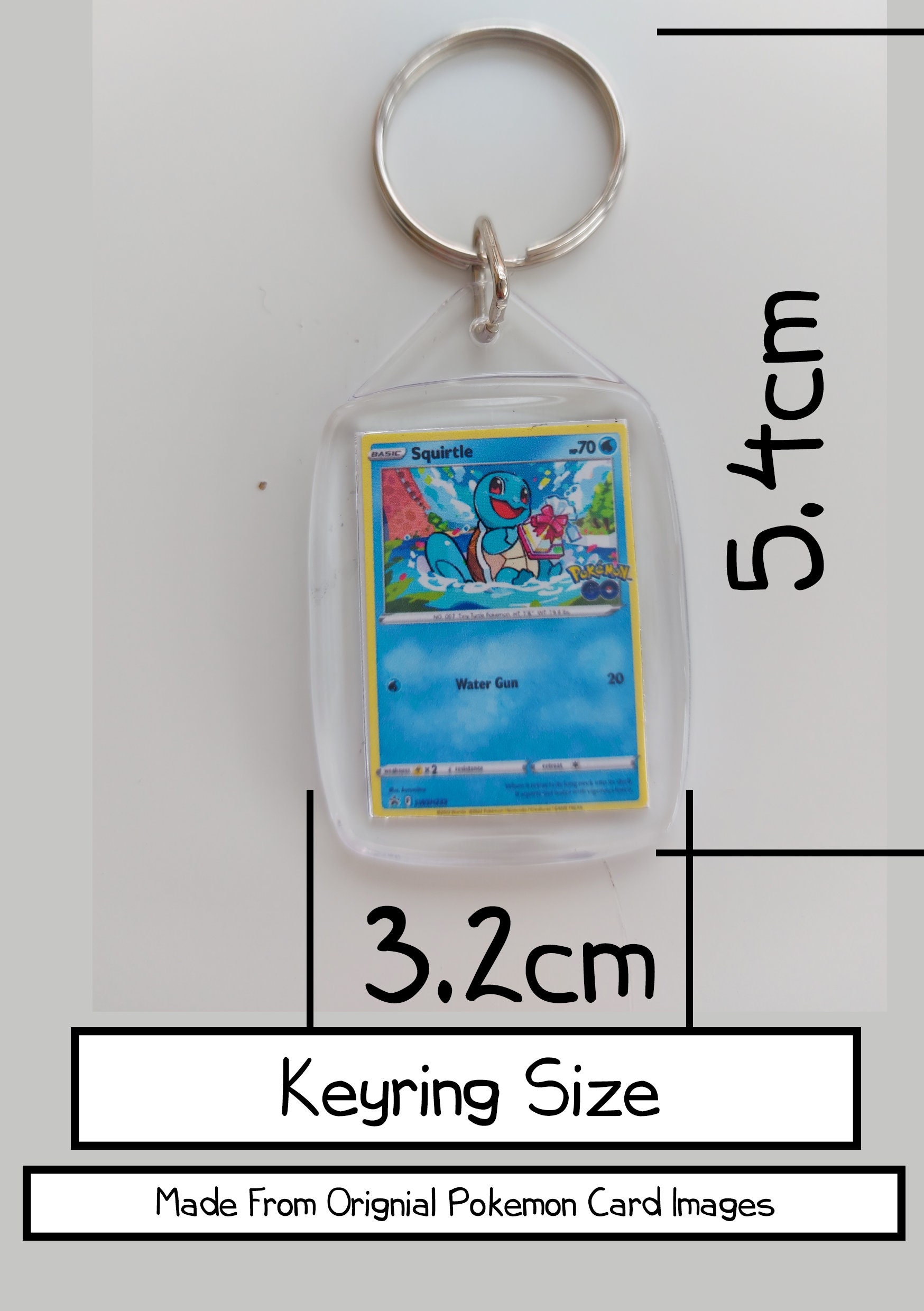 Mini Pokemon Card Keyrings Custom - Etsy UK