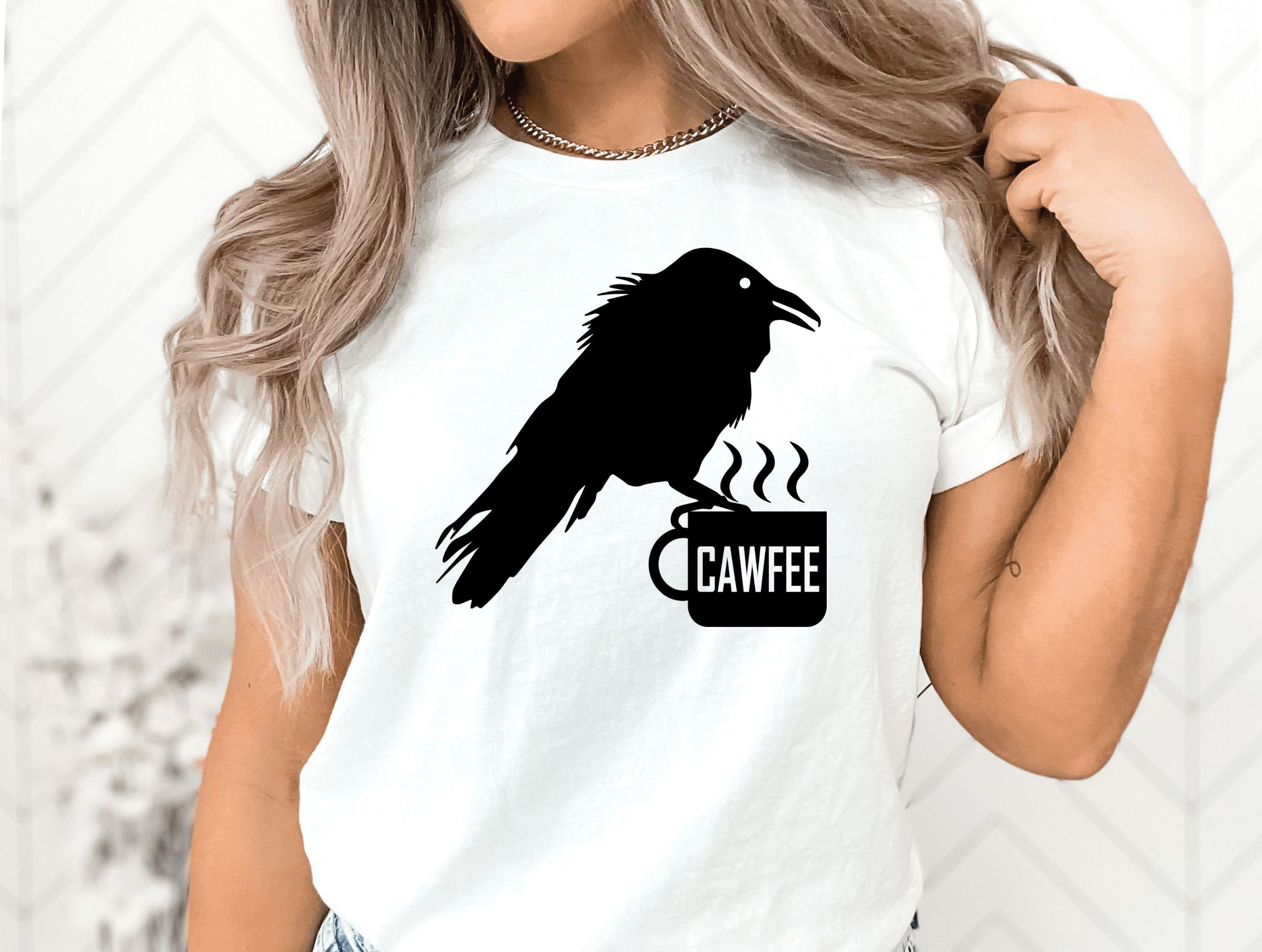 Cawfee SVG Crow PNG Raven Bird Clipart Funny Coffee Svg Mug - Etsy